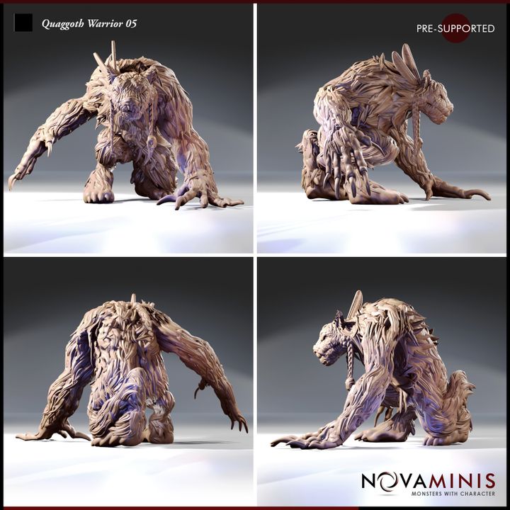 3D Printable Quaggoth Warrior 05 by NOVAMINIS